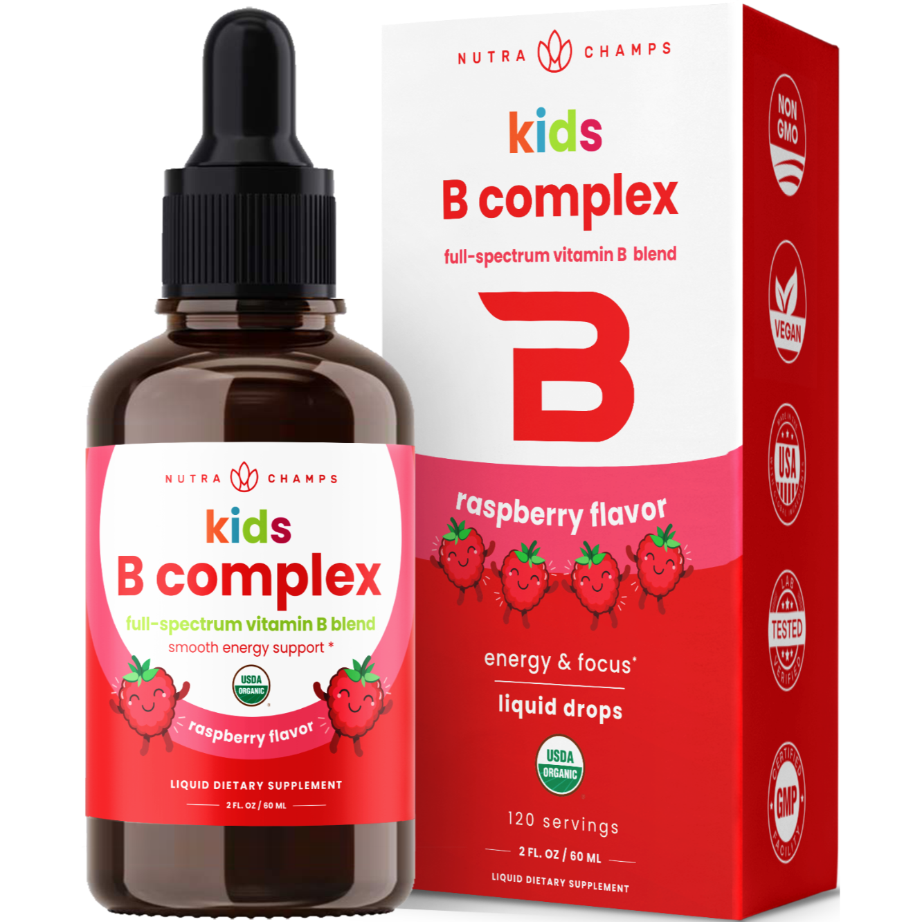 Kid's Vitamin B Complex Drops – NutraChamps